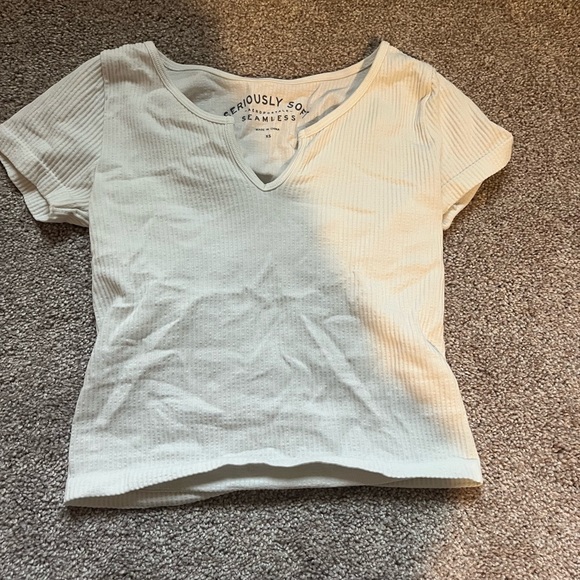 Aeropostale | Tops | Notch Top White Aeropostale Crop Top | Poshmark